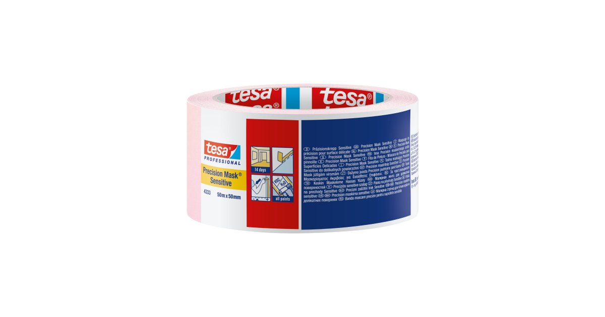 Tesa® 4333 PV1 : adhésif masquage de précision 50 mm x 50 m | Krenobat