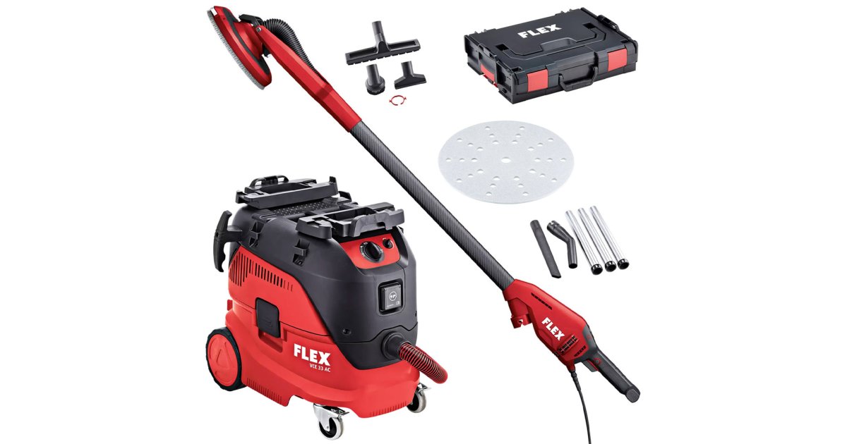 Giraffe® carbone GE6 R + aspirateur 33L + accessoires | Flex