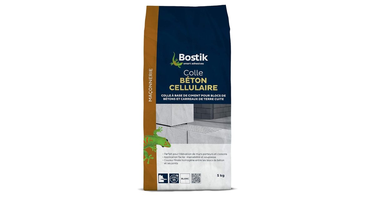 Colle béton cellulaire 5 kg - Bostik | Krenobat